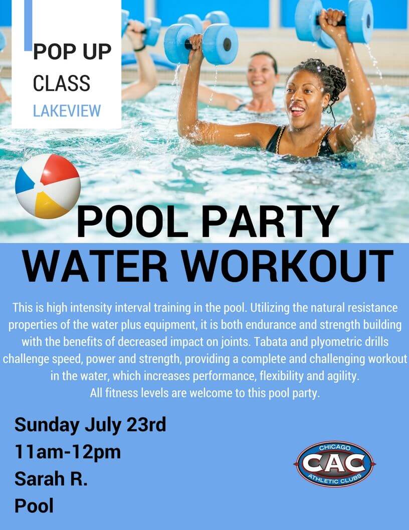 LVAC Pop Up: Pool Party Water Workout