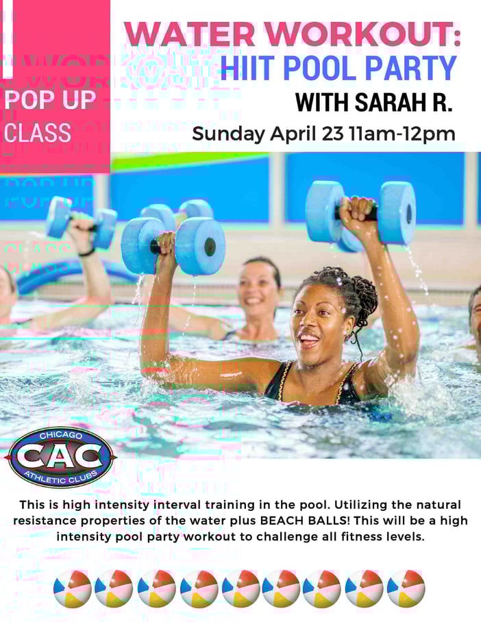 Pop Up: Water Workout Pool Party at LVAC