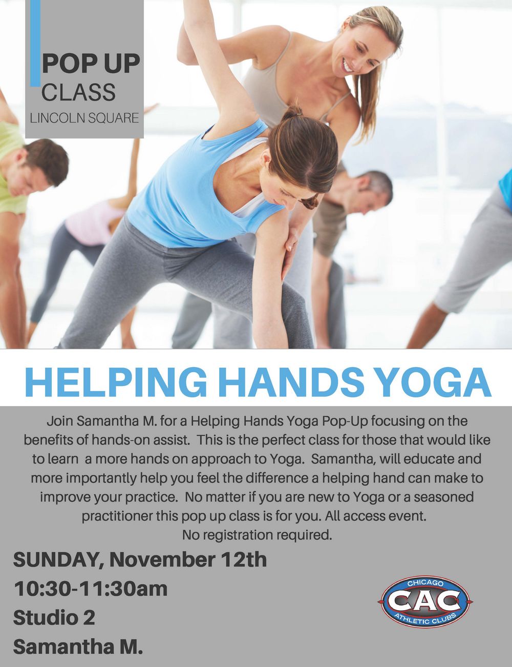 LSAC Pop Up: Helping Hands Yoga